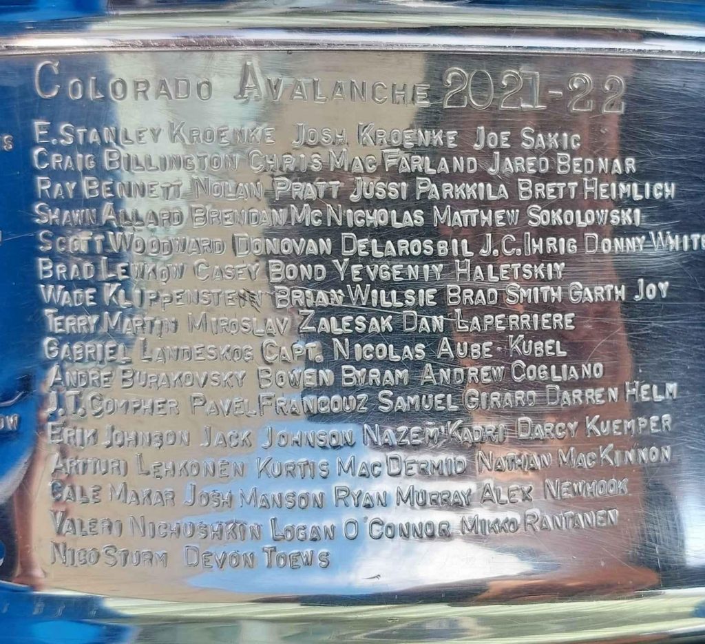 Avs 2021-22 Roster Project – Downtown's Jerseys