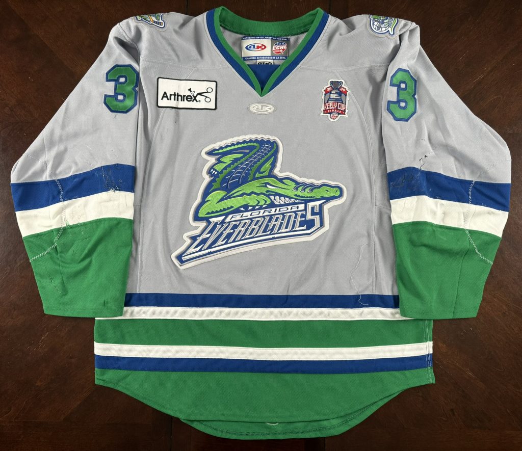 Florida Everblades – Berzolla 2023-24 Grey GW – Downtown's Jerseys